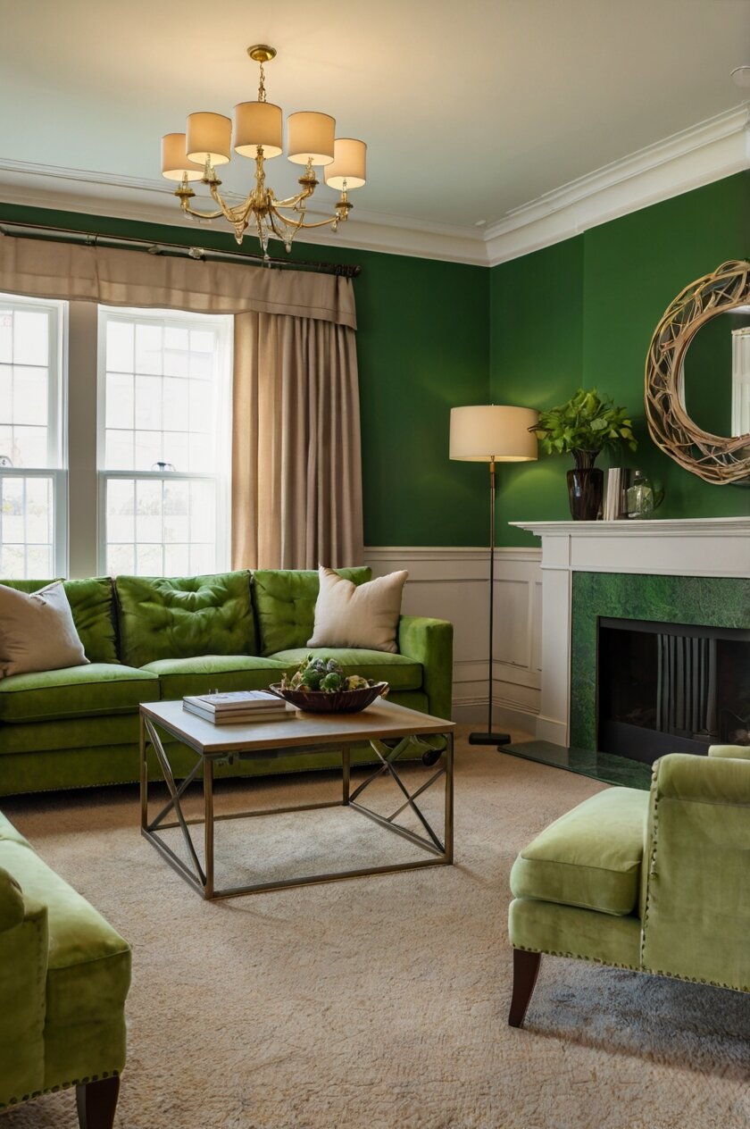 The Perfect Foundation: 11+ Carpet Colors That Balance Green Walls ...