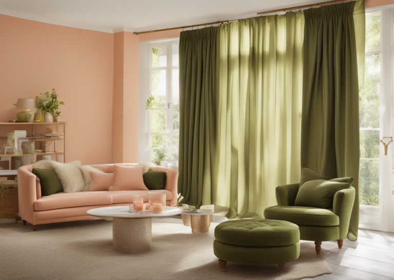 What Color Curtains Goes With Peach Walls? Top Color Combinations ...