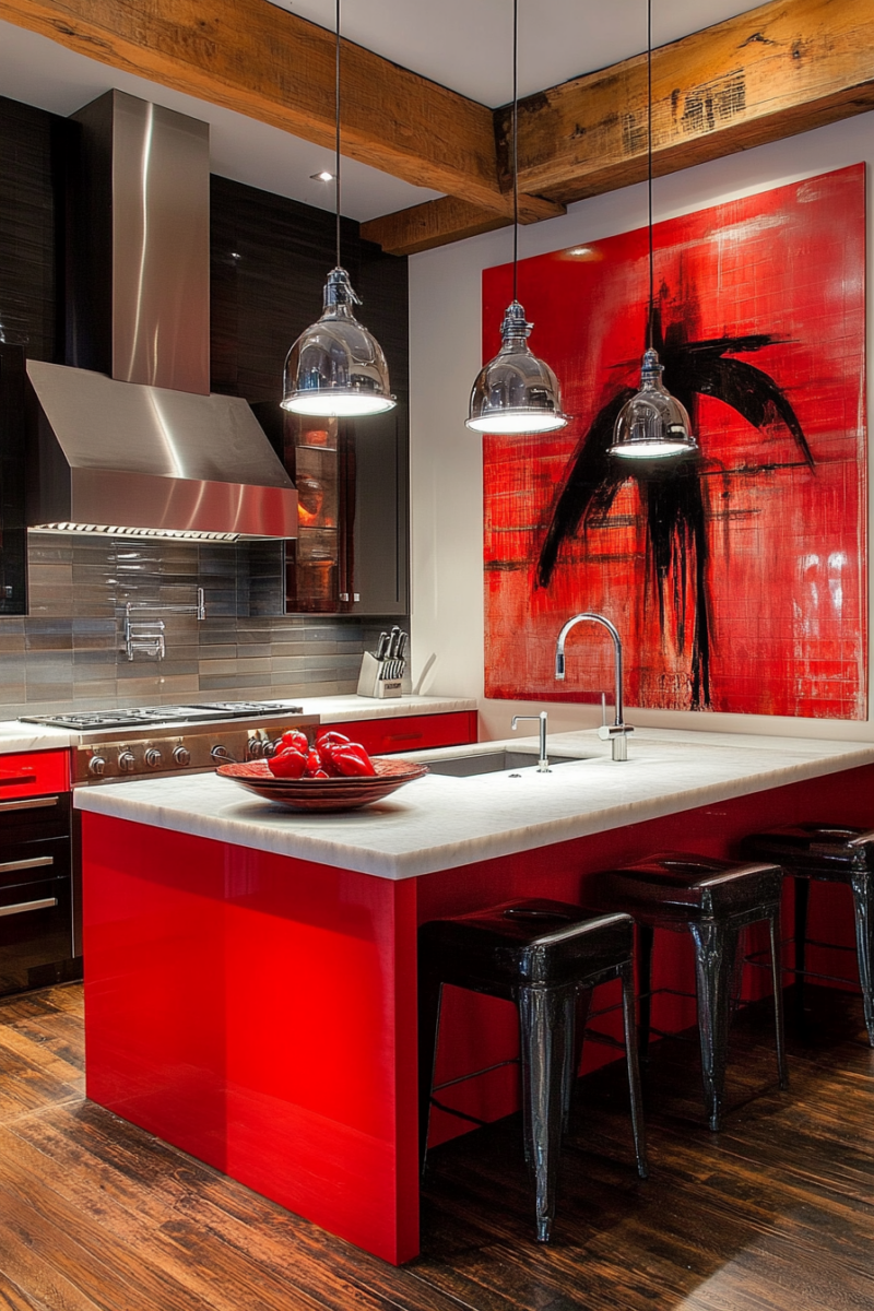 How to Style Red Kitchen Walls Without Overwhelming Your Space ...