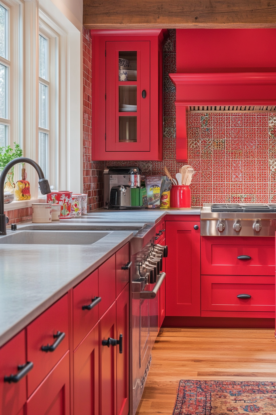 How to Style Red Kitchen Walls Without Overwhelming Your Space ...