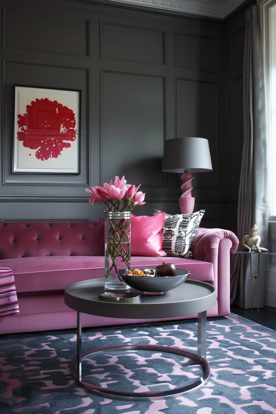 15+ Cozy Pink And Gray Living Room Ideas For A Warm Space — DreamyHomeStyle