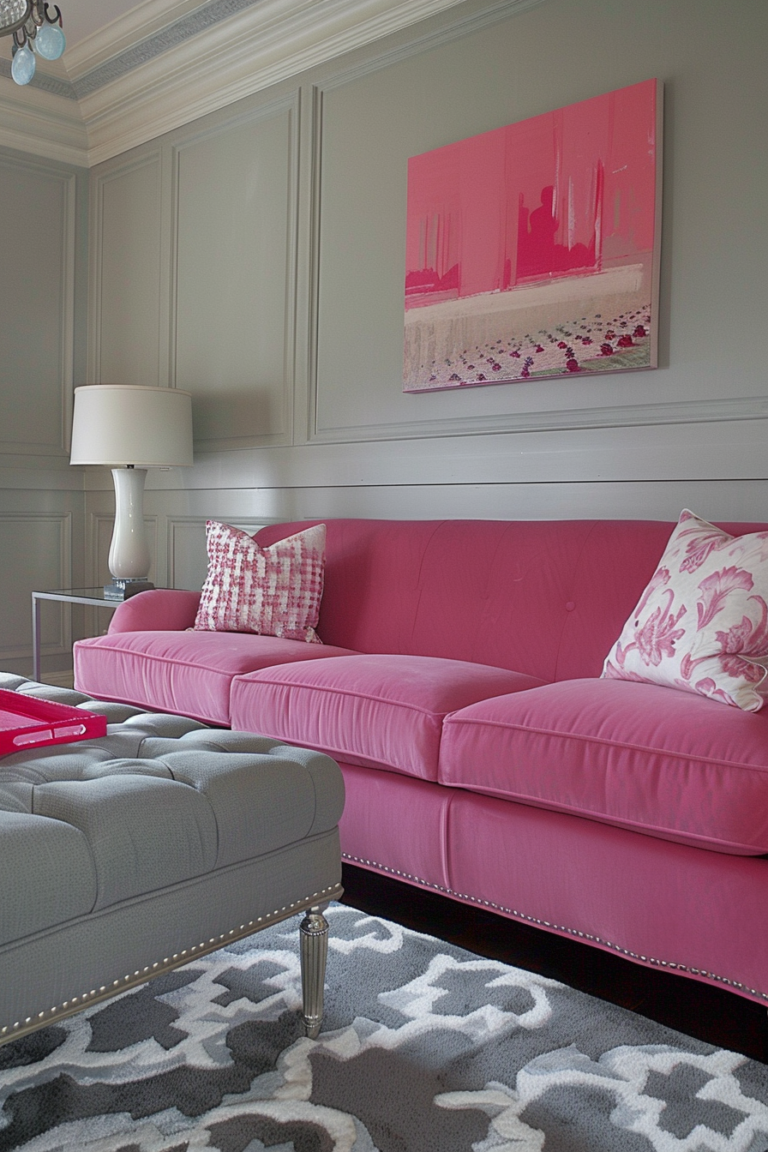 15+ Cozy Pink And Gray Living Room Ideas For A Warm Space — DreamyHomeStyle