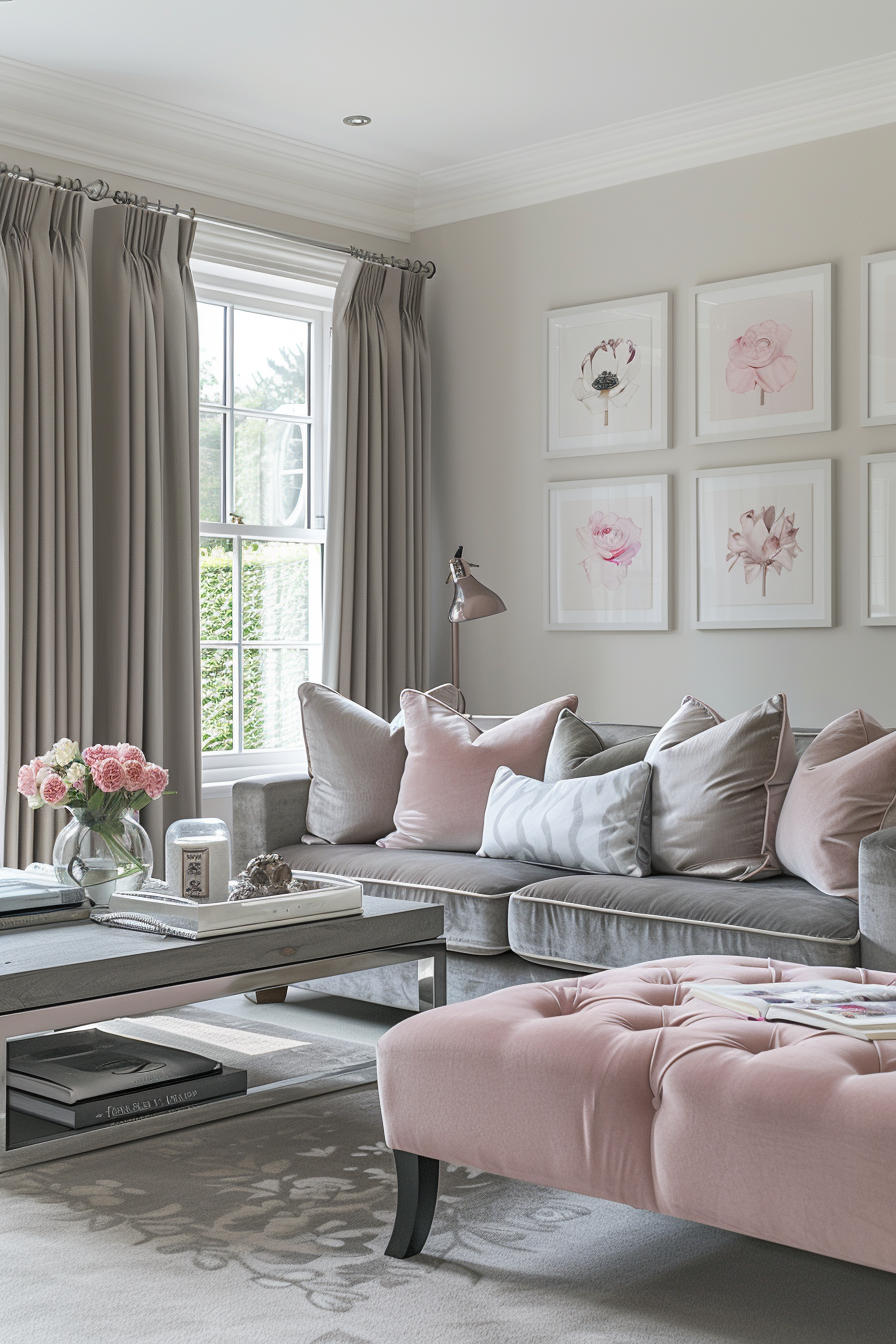 15+ Cozy Pink And Gray Living Room Ideas For A Warm Space — DreamyHomeStyle