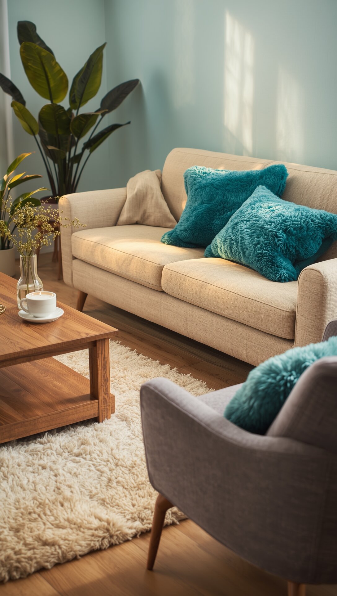 This Teal Decor Trick Is Quietly Becoming A Living Room Favorite ...