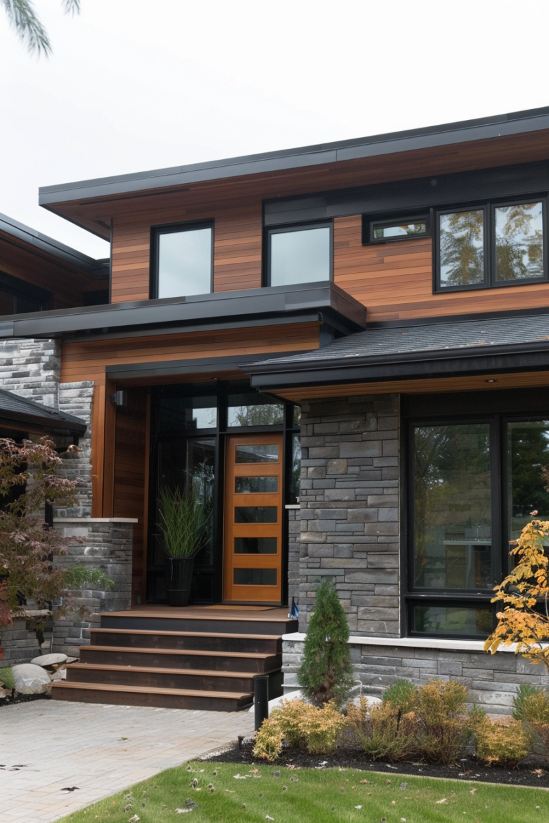 Creative Ways To Design A Modern Rustic Home Exterior — DreamyHomeStyle