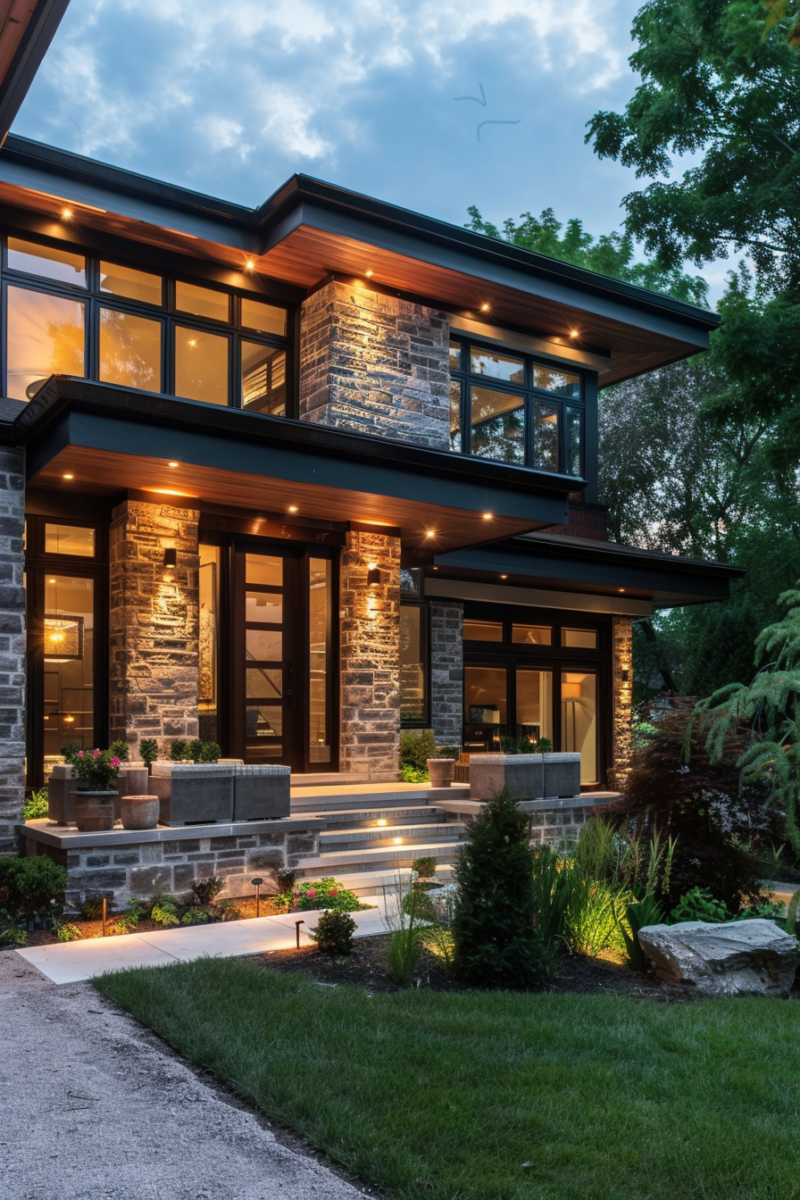 Creative Ways To Design A Modern Rustic Home Exterior — DreamyHomeStyle