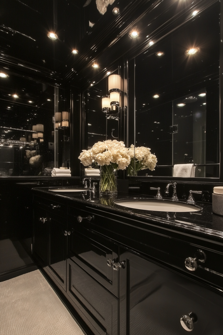 13 Black Vanity Bathroom Designs That Wow — DreamyHomeStyle