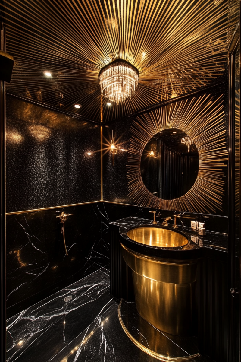 13 Black Powder Room Designs To Inspire Your Dark Side – DreamyHomeStyle
