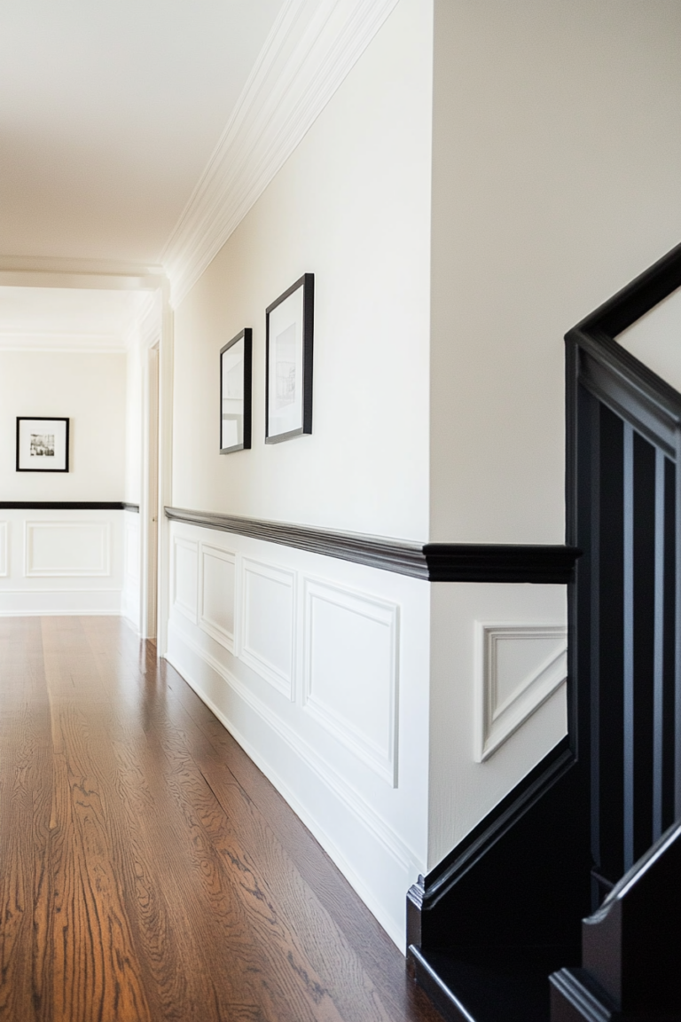 13 Chic Ideas for White Walls with Black Trim — DreamyHomeStyle