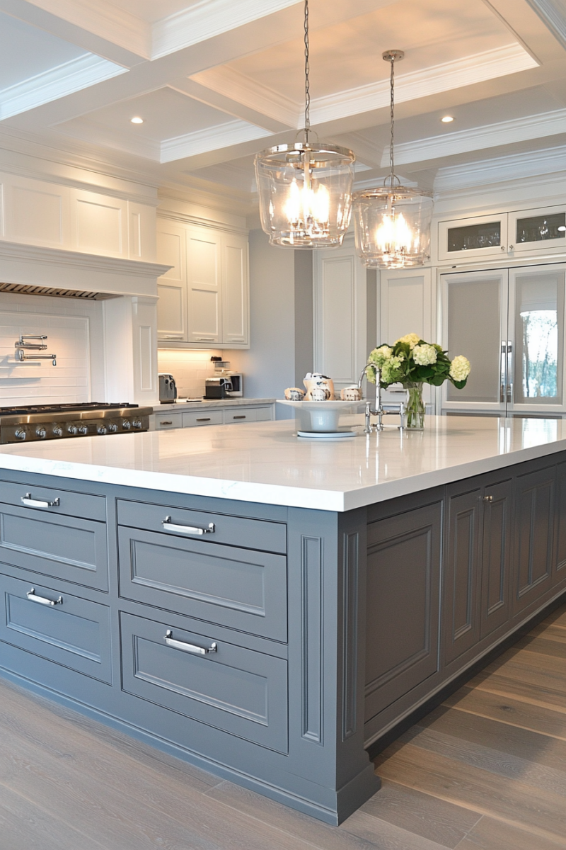 13 Stunning Gray And White Kitchen Designs — DreamyHomeStyle