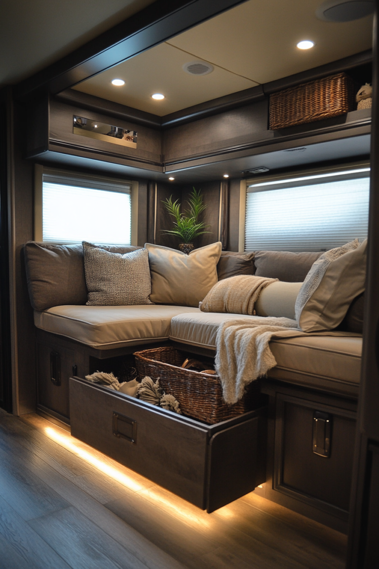 13 RV Living Room Designs For Ultimate Comfort — DreamyHomeStyle