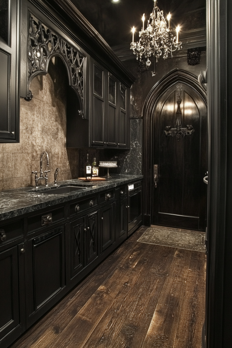 13 Goth Kitchen Designs To Inspire Your Dark Aesthetic — DreamyHomeStyle