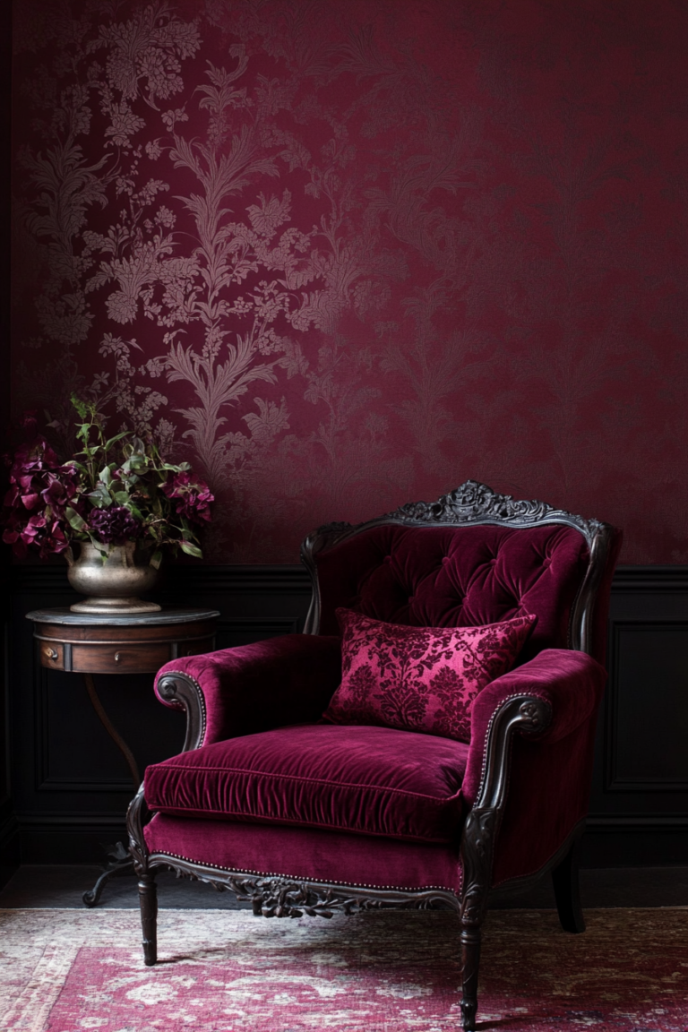 13 Stunning Burgundy Wallpaper Designs For Your Home — DreamyHomeStyle