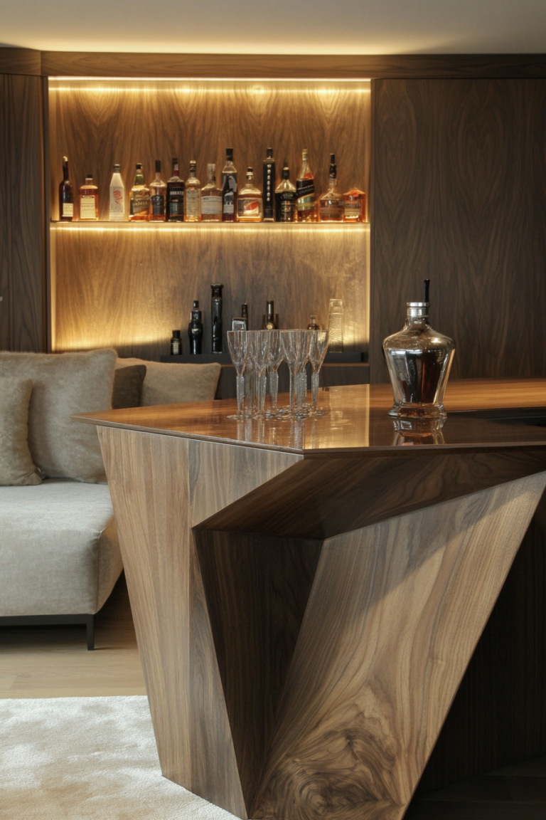 13 Bar Table Ideas Behind Your Couch For Chic Entertaining ...