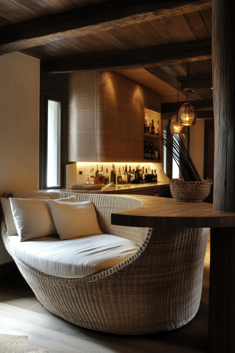 13 Bar Table Ideas Behind Your Couch For Chic Entertaining ...