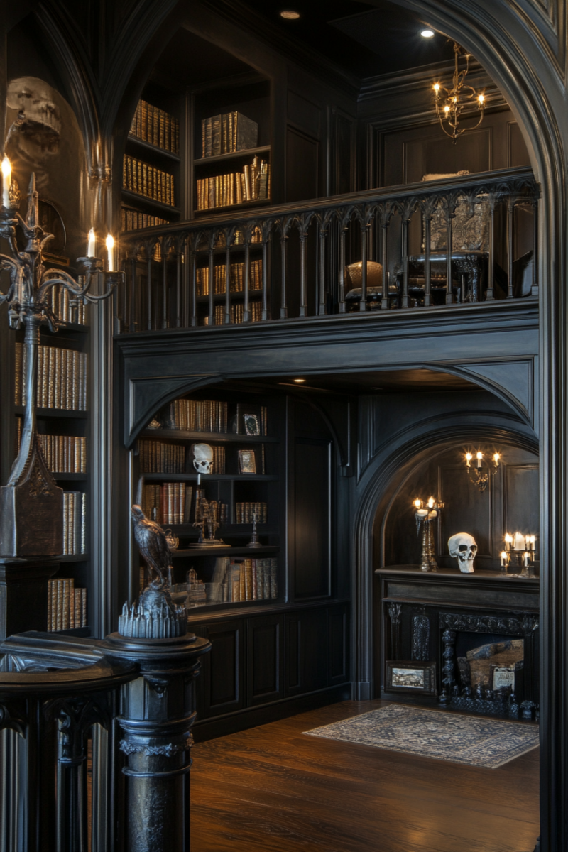 13 Moody Home Library Designs To Inspire You — DreamyHomeStyle