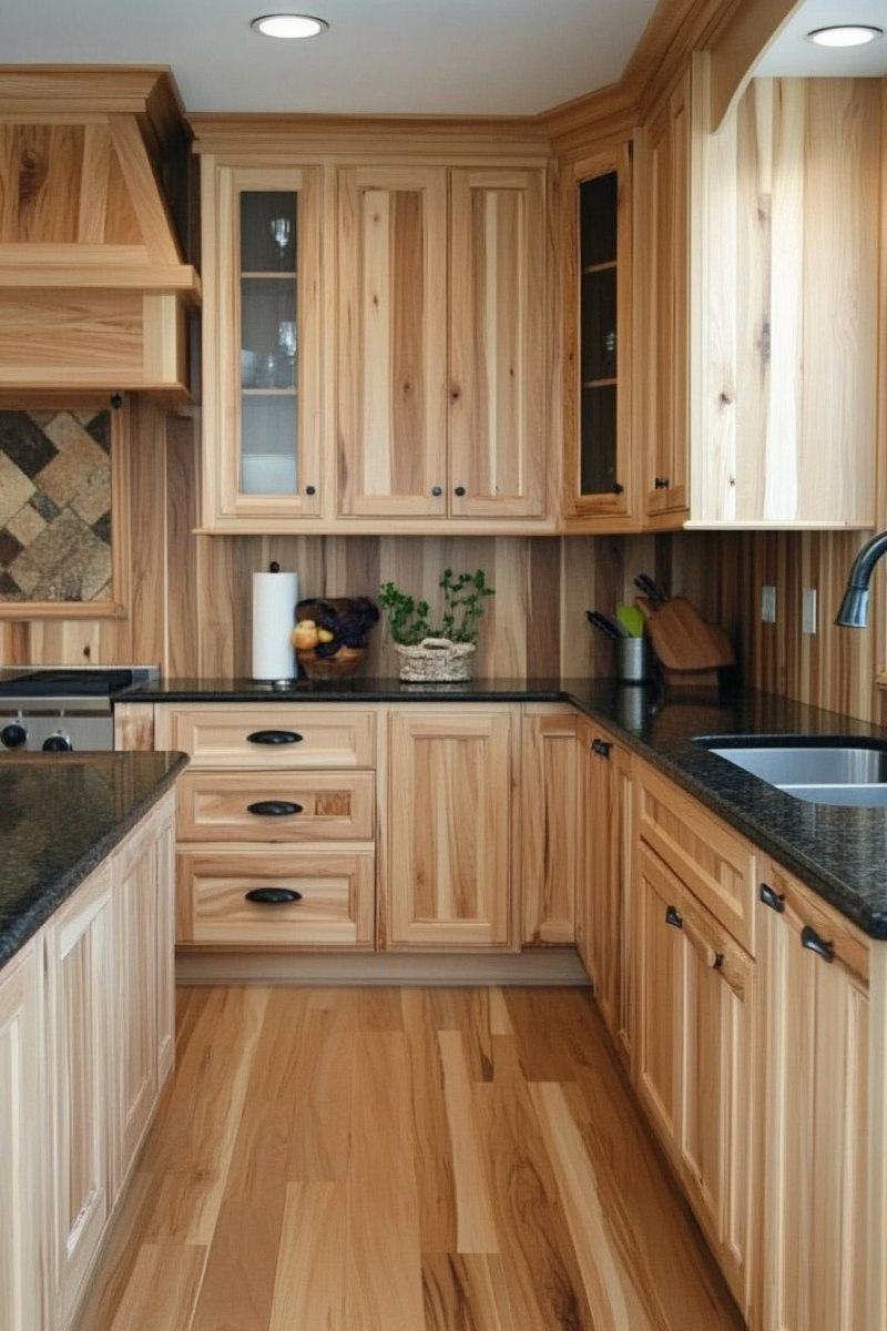 13 Elegant Kitchens Featuring Hickory Cabinets — DreamyHomeStyle