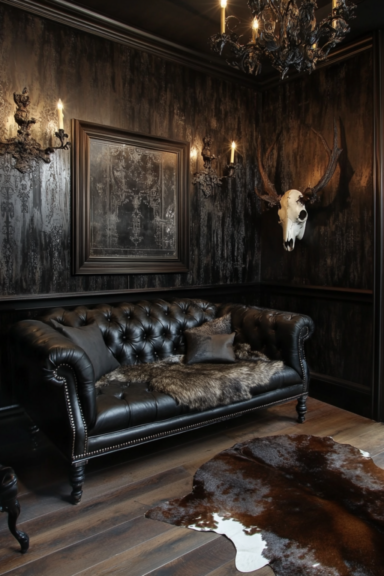 These Dark Goth Apartments Feel Impossible To Ignore — DreamyHomeStyle