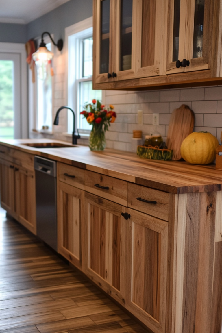 13 Elegant Kitchens Featuring Hickory Cabinets — DreamyHomeStyle