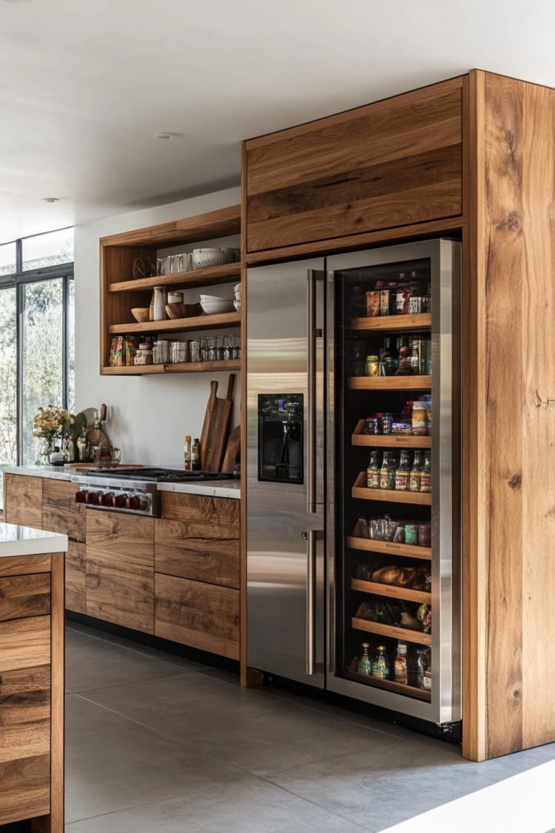 Modern Kitchens Are Copying These Fridge Cabinet Layouts — DreamyHomeStyle