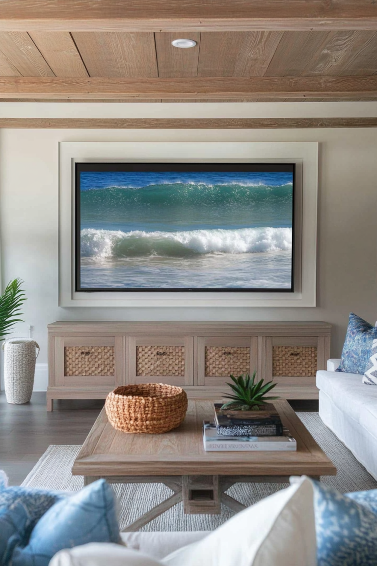 9+ Frame TV Gallery Wall Inspirations — DreamyHomeStyle