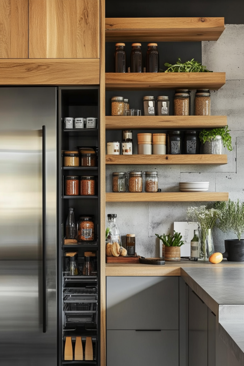 Modern Kitchens Are Copying These Fridge Cabinet Layouts — DreamyHomeStyle