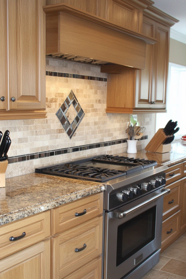 Stunning Countertop Ideas That’ll Make Your Honey Oak Cabinets Shine ...