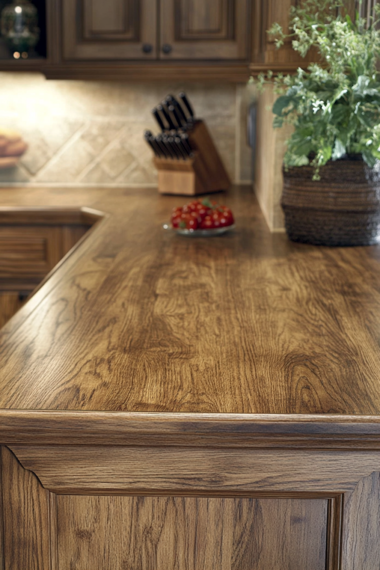 Stunning Countertop Ideas That’ll Make Your Honey Oak Cabinets Shine ...