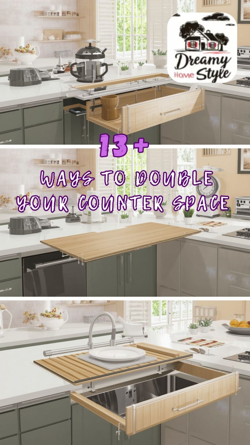 13 Smart Ways to Double Your Counter Space — DreamyHomeStyle