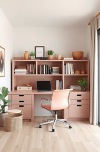 Why You’ll Fall In Love With A Blush Pink Home Office! 13 Ideas ...