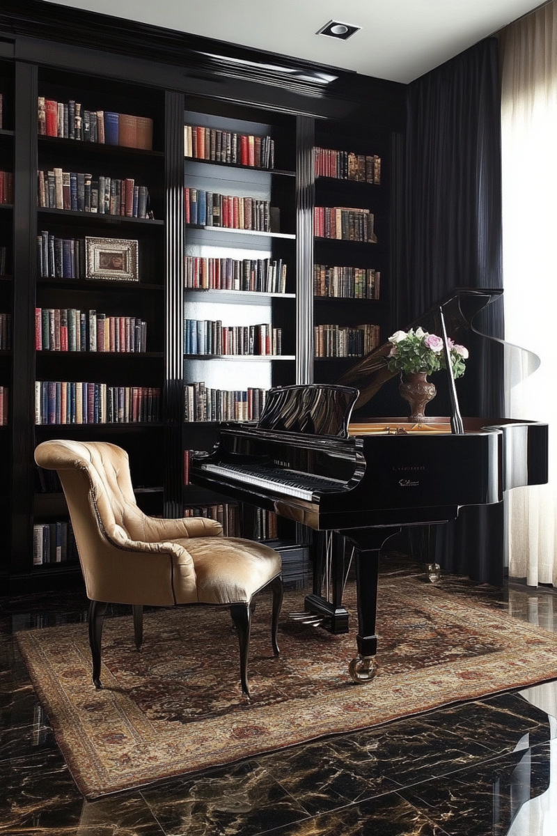 Why Let Your Piano Room Be Ordinary? These Stunning Piano Room Decor ...