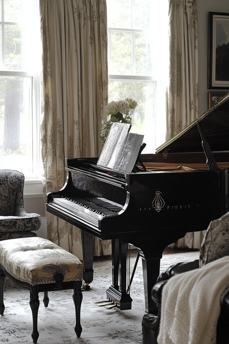 Why Let Your Piano Room Be Ordinary? These Stunning Piano Room Decor ...