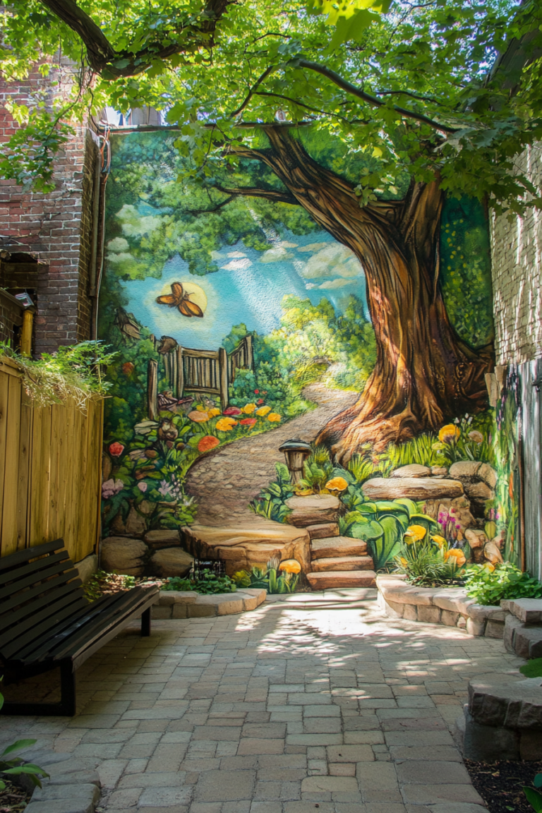 8+ Outdoor Mural Ideas That Will Make Your Backyard Stand Out ...