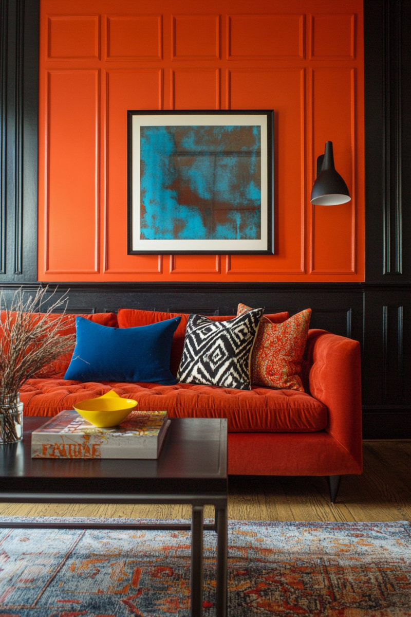 Why Burnt Orange Is The Color You Didn’t Know Your Living Room Needed!