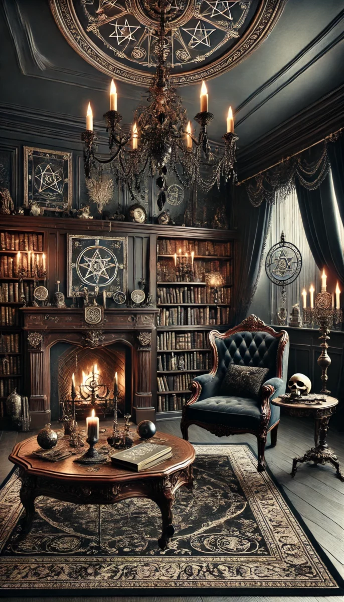 13 Haunting Goth Living Room Designs That Will Awaken Your Dark Soul ...