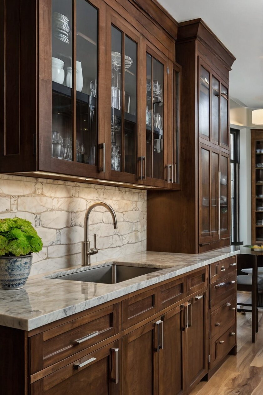 13 Modern Glass Cabinets To Revamp Your Kitchen — DreamyHomeStyle