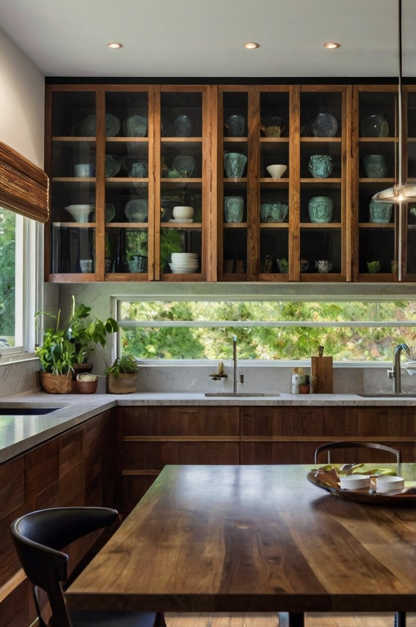 13 Modern Glass Cabinets To Revamp Your Kitchen — DreamyHomeStyle