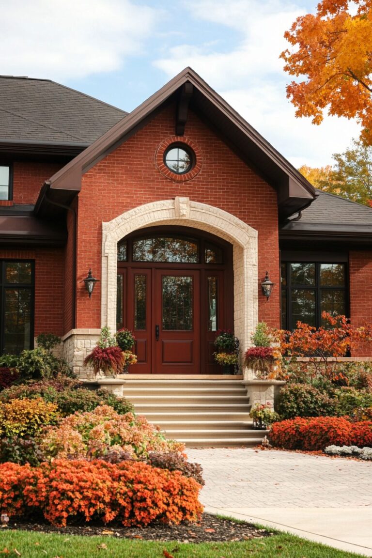 Stunning Orange Brick Exterior Color Schemes To Transform Your Home ...