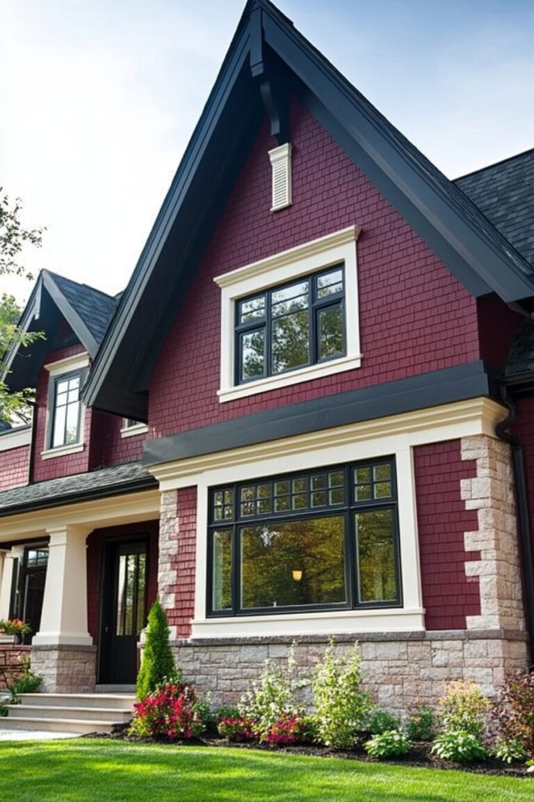 Beautiful Exterior Color Schemes for Red Brick Houses — DreamyHomeStyle