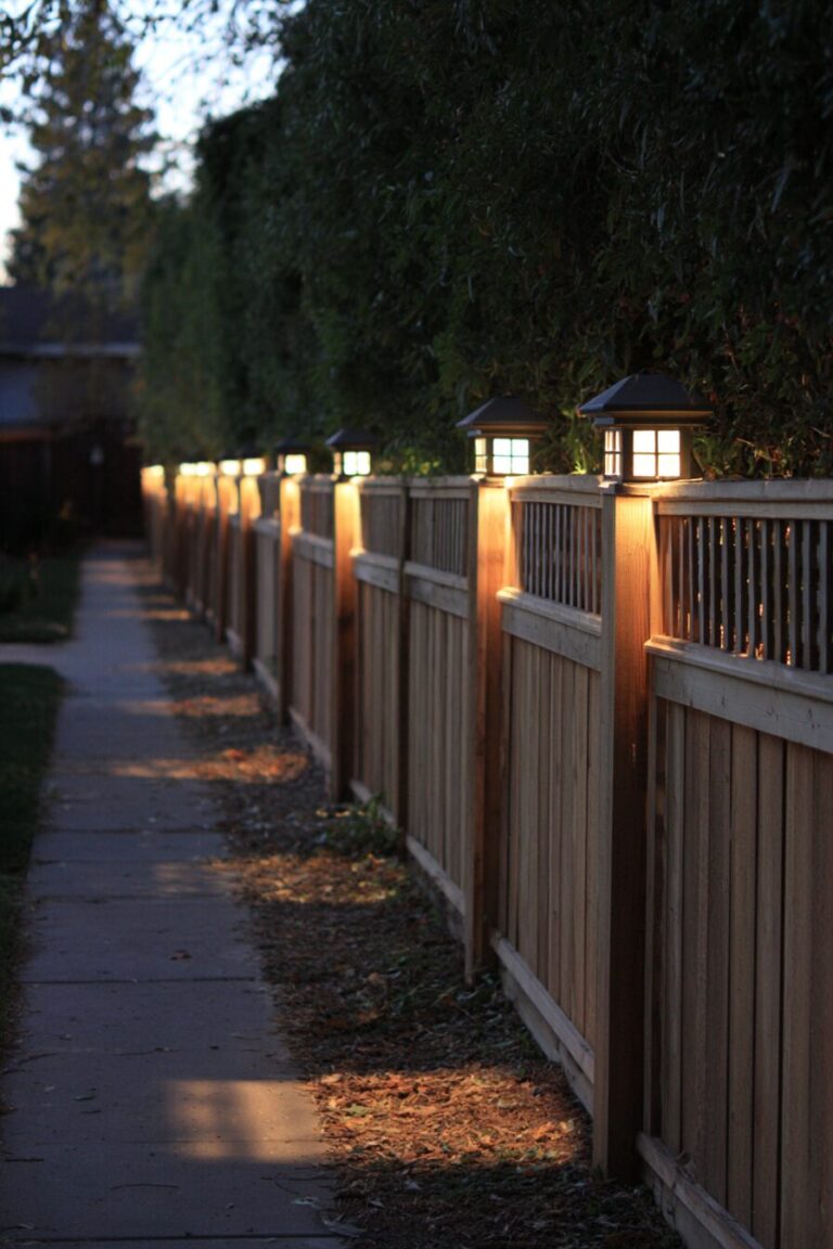 Unique Fence Lighting Ideas For Your Home – DreamyHomeStyle