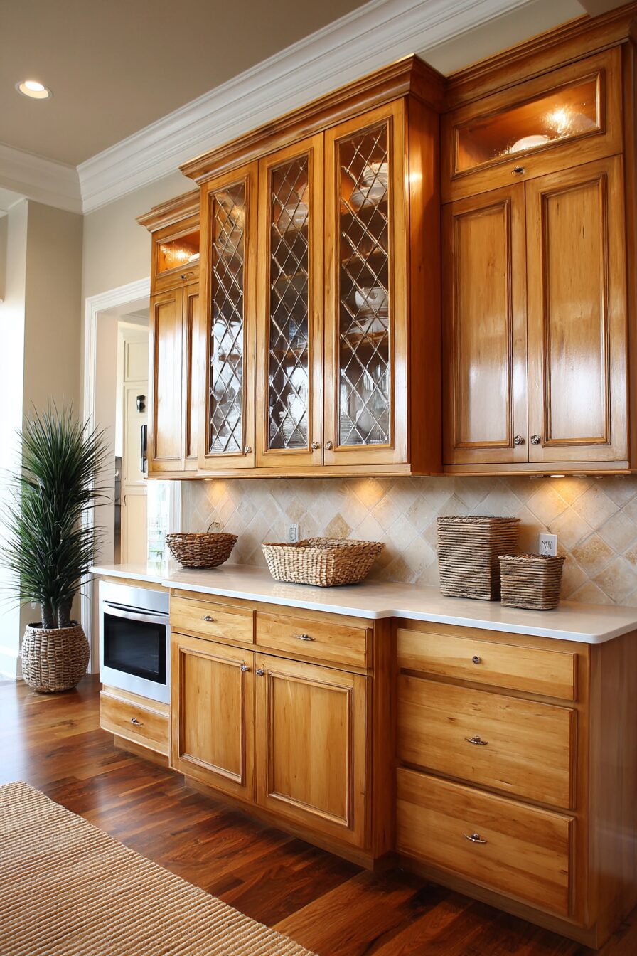 Stunning Golden Oak Kitchen Cabinet Designs — DreamyHomeStyle
