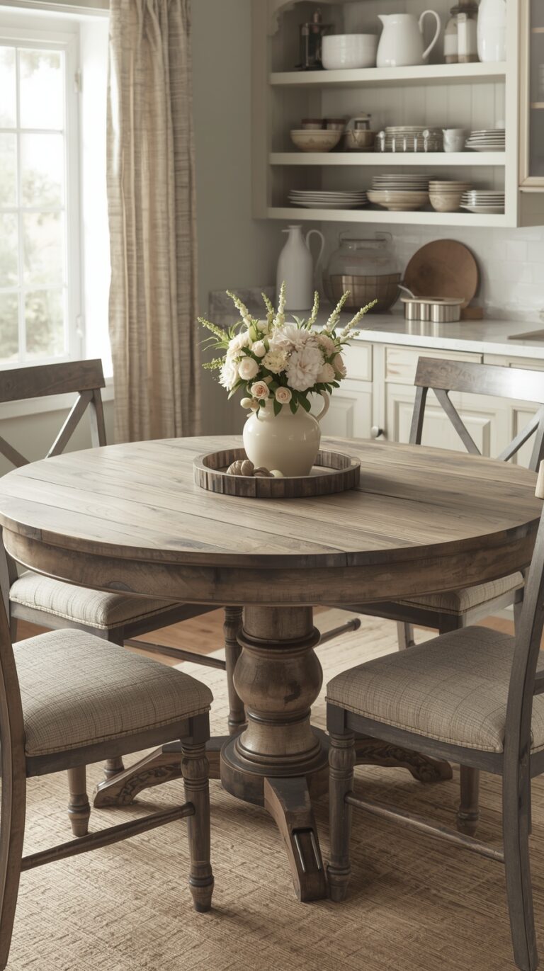 Charming Round Kitchen Table Inspirations — DreamyHomeStyle