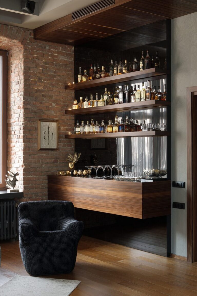 Unique Built-In Bar Designs For Your Living Room — DreamyHomeStyle