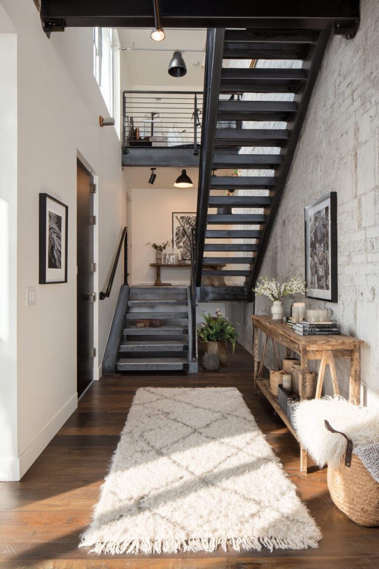 Industrial Loft Entryway Makeover Ideas — DreamyHomeStyle
